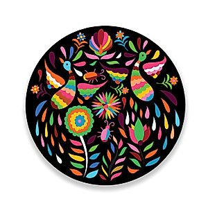 HASTA LA RAIZ | Mexican Handmade Cheese Board covered with resin. Ideal for Charcuterie Platter & Serving Tray. Model: Multicolored Tenango.