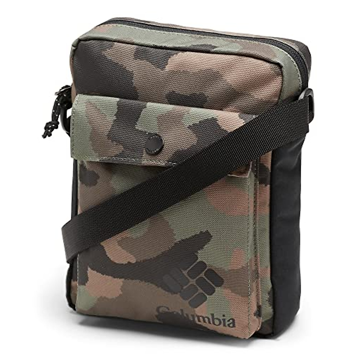 Columbia Unisex Zigzag Side Bag, Cypress Camo/Black, One Size