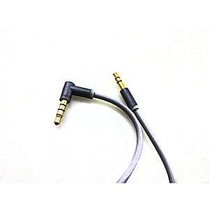 OFC Replacement Inline Remote and Mic Extension Audio Cable Cord for Monster Beats by Dr Dre Solo Solo HD Studio Wireless Pro Detox Mixr Executive Pill Headphones (Grey)