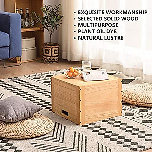 KIRIGEN Stackable Wood Storage Cube/Basket/Bins Organizer for Home Books Clothes Toy - Modular Open Cubby Storage System - Office Bookcase Shelves C15-NA