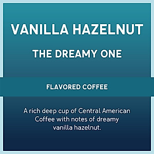 Caribou Coffee, Flavored Ground Coffee - Vanilla Hazelnut Dreamstate 66 Ounces (6 Bags of 11 Ounces)