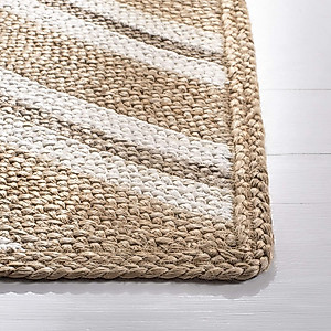 Natural Weave Handwoven Modern Farmhouse Braided Jute Area Rug (4x6 ft)