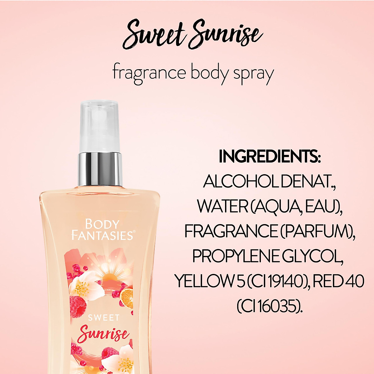 Body Fantasies Signature Fragrance Body Spray, Sweet Sunrise Fantasy, 8 Fluid Ounce