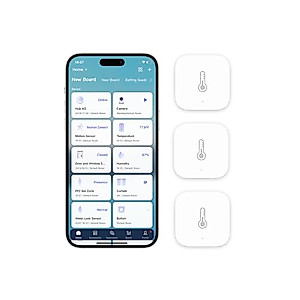 Aqara Temperature and Humidity Sensor- 3 Pack, Requires AQARA HUB, Zigbee, for Smart Home Automation, Wireless Thermometer Hygrometer, Compatible with Apple HomeKit, Alexa, Works with IFTTT
