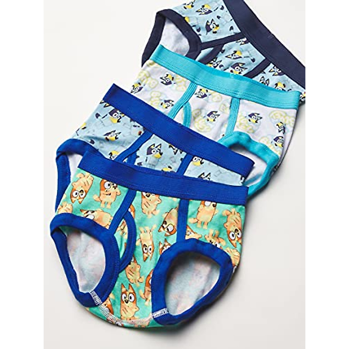 Bluey Boys' Amazon Exclusive Pack 10-PK of 100% Combed Cotton Underwear, Sizes 2/3T, 4T, 4, 6, and 8, Bluey10pk