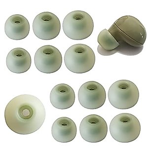 Luckvan Silicone Earbuds Tips for Galaxy Buds 2 Ear Tips Replacement Earbuds Tips for Samsung Galaxy Buds Earbuds 6 Pairs LMS Green