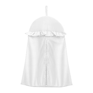 Sweet Jojo Designs Solid Color White Shabby Chic Harper Baby Girl Crib Bedding Set 4 pieces