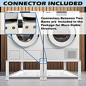Royxen Laundry Pedestal 28" Wide Universal Fit 700lbs Capacity, Washing Machine Base Stand Dryer Base Platform Heavy Duty with 16" Height, Newest Model