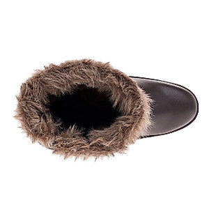 totes womens Boot, Esther Knee High Snow Boot Available in Medium and Wide Width Calf, Brown, 9 US