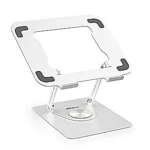 Cloudeck T360 Laptop Stand Anti-Shake with Heavy Swivel Base, Ergonomic Multi-Angle Adjustable Laptop Stand Riser iPad Holder for MacBook Pro/Air, Surface Laptop, Tablet UP to 17 inches
