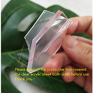 Clear Acrylic Laser Cut Hexagon Sheet, Hexagon Place Cards for Table Numbers, Guest Name, Food Signs and Special Event Decoration and DIY Accessory (3.0")