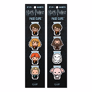 Re-marks Harry Potter Wizards and Hogwarts Magnetic Page Clips, 2 Sets of 4 Page Clips, 8 Clips Total