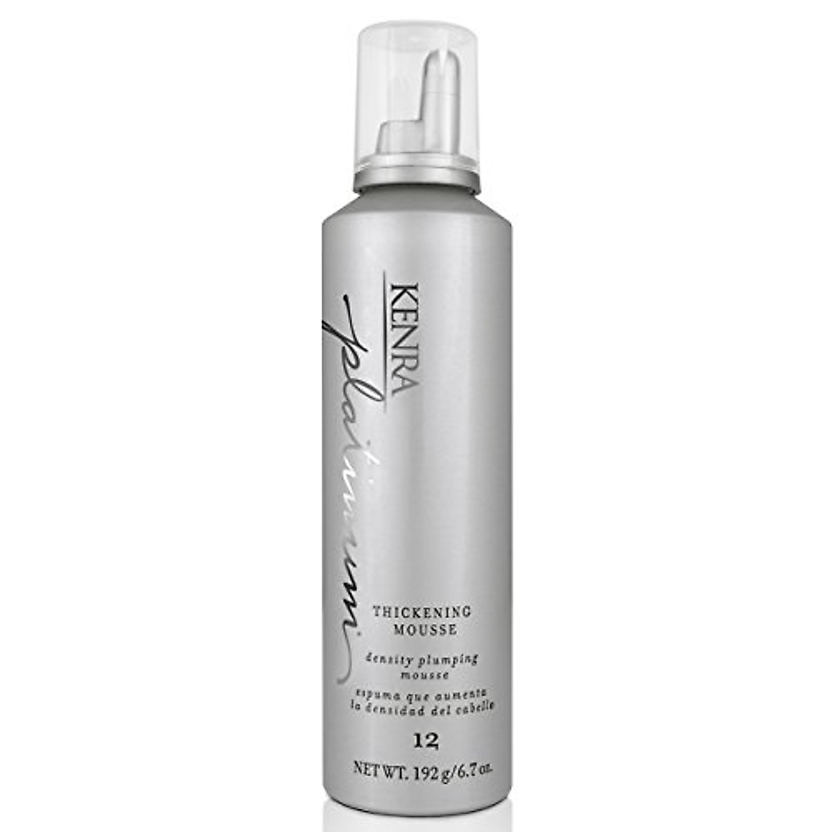 Kenra Platinum Thickening Mousse 12 | Volumizing Styler | Adds Fullness & Body | Humidity Protection Up To 48 hours | Desity Plumping up tp 150% | Thermal Protection | All Hair Types | 6.7 oz