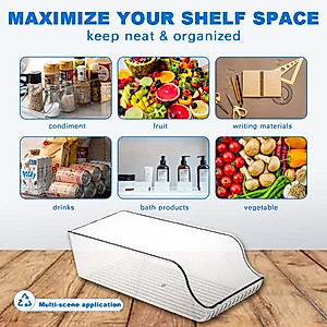 Soda Can Organizer Refrigerator Organizer Bins Fridge Organizer Bins 2PCS for Fridge Pantry Kitchen Cabinets and Freezer, Beverage & Canned Food Organizer