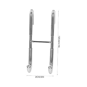 IMIKEYA 4pcs Glass Door Hook Metal s Hooks Bathroom Hook Shower Hook Shower Door Hanger Towel Hooks for Bathroom Door Drawer Cabinet Hook Heavy Organizer Double Sided 304 Stainless Steel