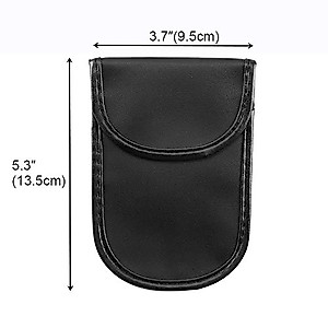 Mengshen Car Key Signal Blocker Pouch Case, (3 Pack) Faraday Bag RFID Signal Blocking Bags, Car Anti Theft Protection