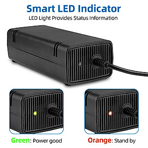OSTENT US AC Adapter Charger Power Supply Cable Cord for Microsoft Xbox 360 E Console