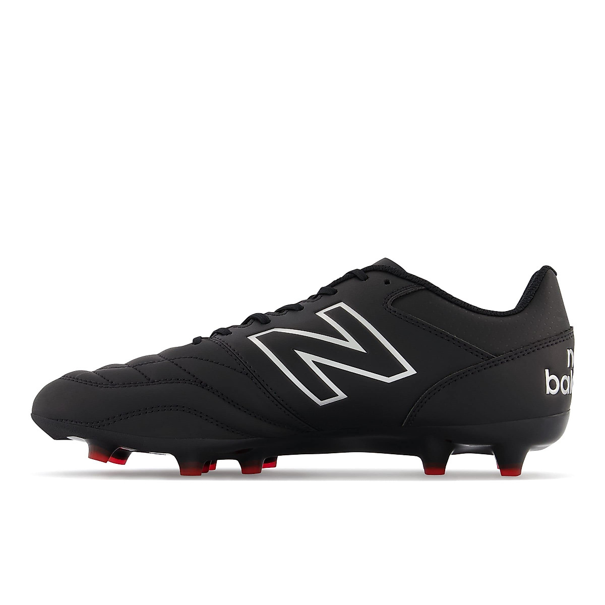 New Balance Men's 442 V2 Academy FG Soccer Shoe, Black/White, 8