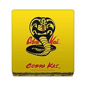 Head Case Designs Officially Licensed Cobra Kai Logo Iconic Vinyl Sticker Gaming Skin Decal Cover Compatible With Sony PlayStation 4 PS4 Slim Console and DualShock 4 Controller