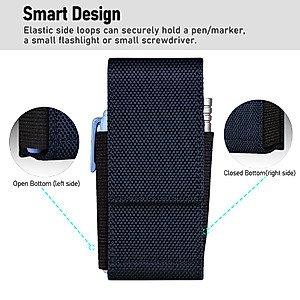 ykooe Multitool Sheath Compatible with Leatherman EDC Belt Organizer Tool Holster Nylon Pouch, Blue