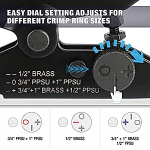 Copper Ring Removal Tool Decrimping Tool for ASTM F1807 1/2",3/4"and 1" PEX Ring