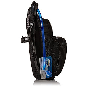 CamelBak Mini M.U.L.E. Kids Hydration Backpack for Hiking and Biking - 50oz, Black/Flames