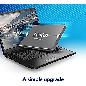 BenQ GW2283 Eye Care 22 inch IPS 1080p Monitor | Optimized for Home & Office & Lexar NS100 128GB 2.5” SATA III Internal SSD, Up to 520MB/s Read (LNS100-128RBNA)