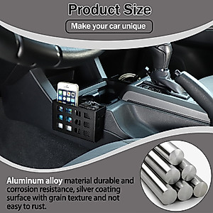 Lcojicep Central Control Storage Box Compatible with Tacoma 2016-2022 Central Control Side Storage Box Gear Shifter Console Organizer Tray，Interior Organizer Accessories