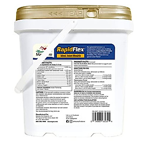 Manna Pro Rapid Flex | Fast Acting Joint Supplement for Horses | Clinically Proven Unique Patented Formula | 4 Pounds, White