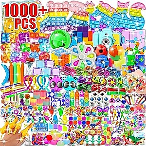 RALLYPANDA 1000+Halloween Party Favors for Kids Fidget Toys Pack Bulk Prize Box Treasure Box Goodie Bag Stuffers Carnival Prizes Classroom Rewards Pinata Fillers