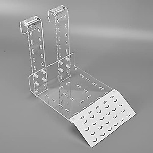 Turtle Basking Platform, Transparent Tortoise Resting Terrace Aquatic Reptile Basking Platform Turtle Hanging Ramp Climbing Shelf for Aquarium(TC)