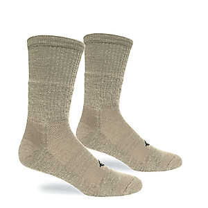 Covert Threads Wool Beast Crew Sock (x-large, Tan)