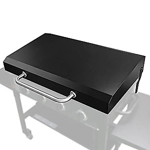 Grisun Hinged Lid for Blackstone 36 inch Griddle, Heat Resistant Powder-coated Steel Griddle Lid for Blackstone 1554,1565,1560,1818,1825,1836,1841,1863,1866,1984,2122, Handle for Easy Lift