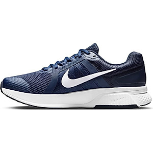 NIKE Men's RUN SWIFT 2 Shoe, Midnight Navy White Obsidian, 8.5