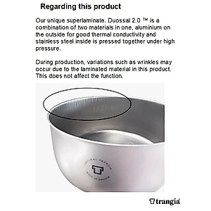 TRANGIA 25-23 Duossal 2.0 Camping Stove Kit with Stainless Steel Lined Pans,25-21
