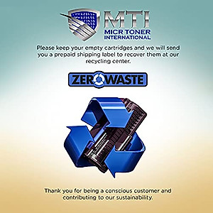 MTI Remanufactured HP 58X MICR Toner High Yield Replacement for HP 58X CF258X 58A CF258A LJ Pro M404 M404n M404dn M404dw MFP M428 M428fdw M428fdn M428dw Check Printer Cartridge