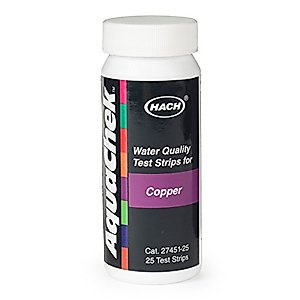 Hach 2745125 Copper Test Strips, 0-3 mg/L