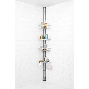 OXO Good Grips Quik-Extend Aluminum Pole Shower Caddy