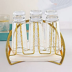 XWOZYDR Glass Water Cup Rack Spin Automatically Drainboard Drying Drainer Mug Holder Stand Home Kitchen Storage Organizer