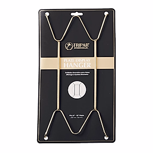 TRIPAR 15-30-Inch Brass Plate Wire Wall Plate Hanger