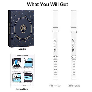 Dracool 2 PCS Silicone Phone Strap Cell Phone Grip Loop Elastic Stretching Band Hand Finger Holder Secure Slim Universal for Galaxy & iPhone Case Most Smart Phone Cases - Transparent