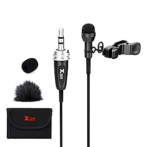 Xvive LV1 Lavalier Microphone Lav Mic Omni-Directional Lapel Microphone for Wireless Lavalier Microphone,Audio Recorder
