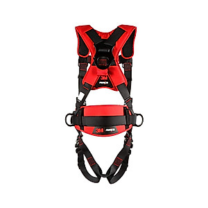 3M Protecta Comfort Construction Style Positioning/Climbing Harness 1161222, Black, X-Large, 1 Ea/Case