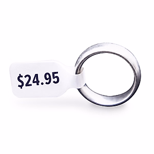 Zebra Compatible 10010064 Jewelry Labels - Barbell Style| 3510 Labels Per Roll - 1 Roll Per Package