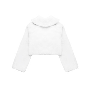 Blulu Girls Faux Fur Bolero Princess Shawl Wraps Girls Shrug Coat Jacket Flower Cape Wedding Party Dress