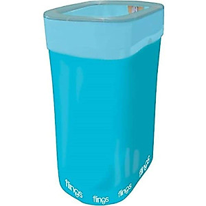 Amscan Flings Pop-Up Trash Bin- 13 Gallons | Caribbean Blue | 1 Pc.