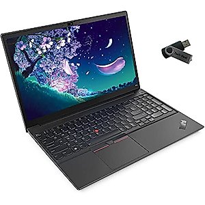 2022 Lenovo ThinkPad E15 Gen 2 15.6" FHD Non-Touch Business Laptop (AMD 8-Core Ryzen 7 4700U 16GB DDR4 RAM, 256G PCIe SSD Wi-Fi , Webcam, Windows 10 Pro | TD 32G USB