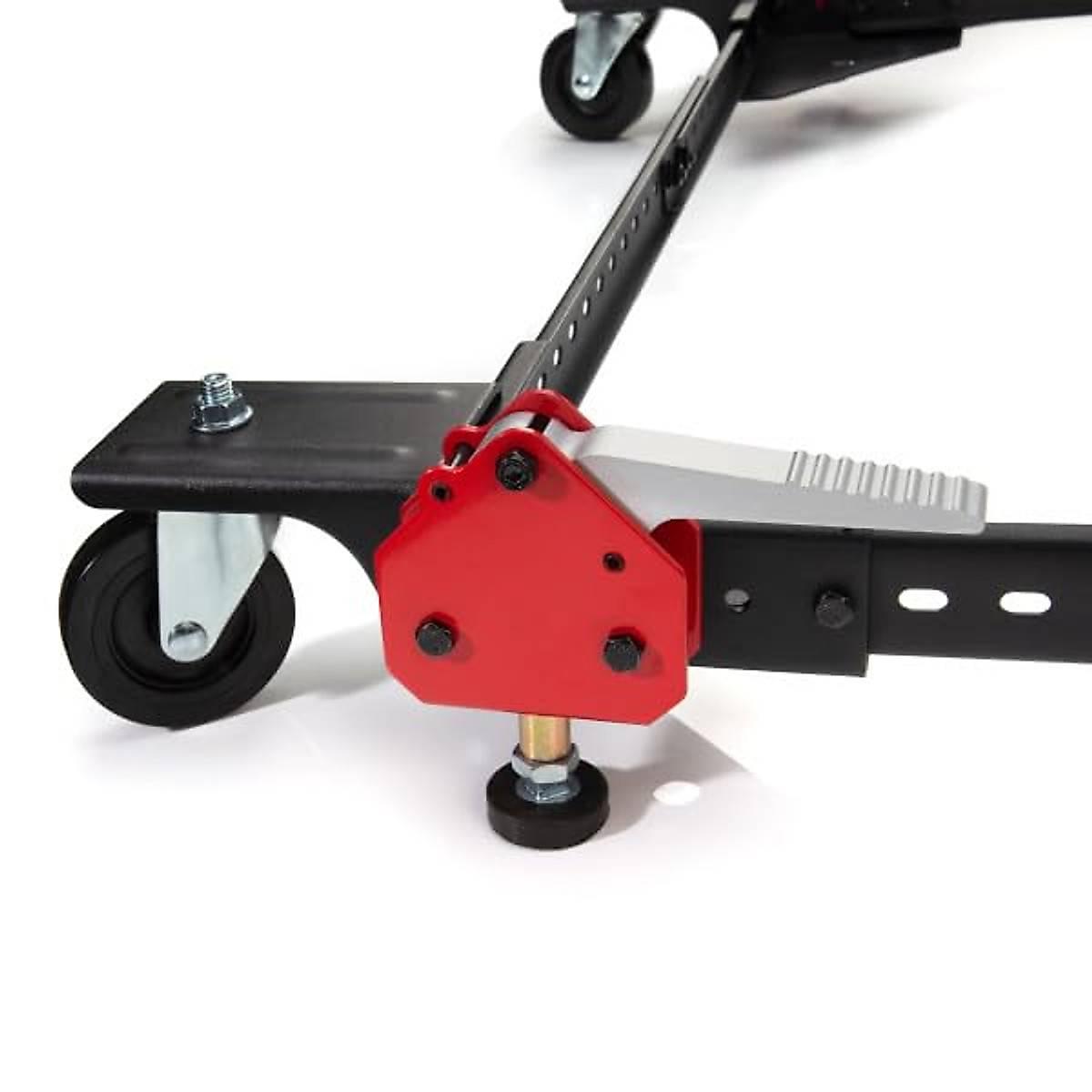 PROTOCOL Equipment Universal Rolling Base for Large Power Tools and Machinery, Durable Steel Construction, Adjusts from 12 inches to 33 inches, Foot Levers Lock for Stability, 400 lb. Capacity