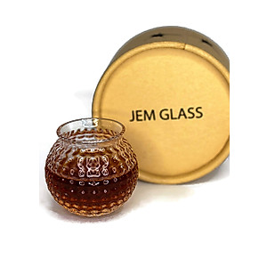 Golf Ball Shaped Shot Glasses - Set Of 3 - Perfect Present For Golf Enthusiasts - Novelty Shot Glasses For Men - Novelty Shot Glass For Dad - Golfer Barware For Men And Women