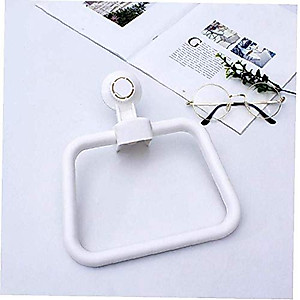 AFLHYJK Towel Rack- BathroomTowel Holder Bath Hand Towel Rings Circle Towel Holders Door Hanger Towels Rack Heavy Duty Wall Mount Brushed Finished